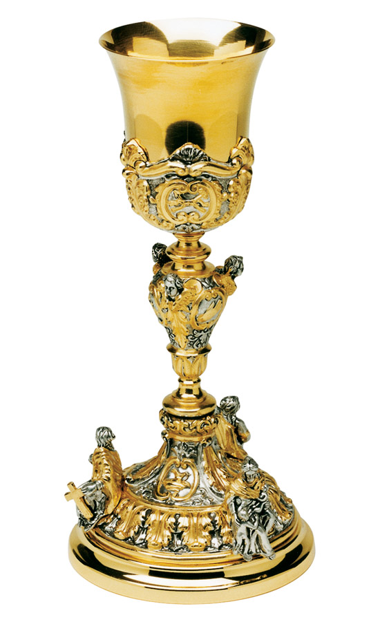 Calice liturgique avec représentation des Vertus Théologales | Chalices ...