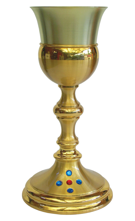 Calice doré avec pierres | Chalices - Catholic supplies and religious ...