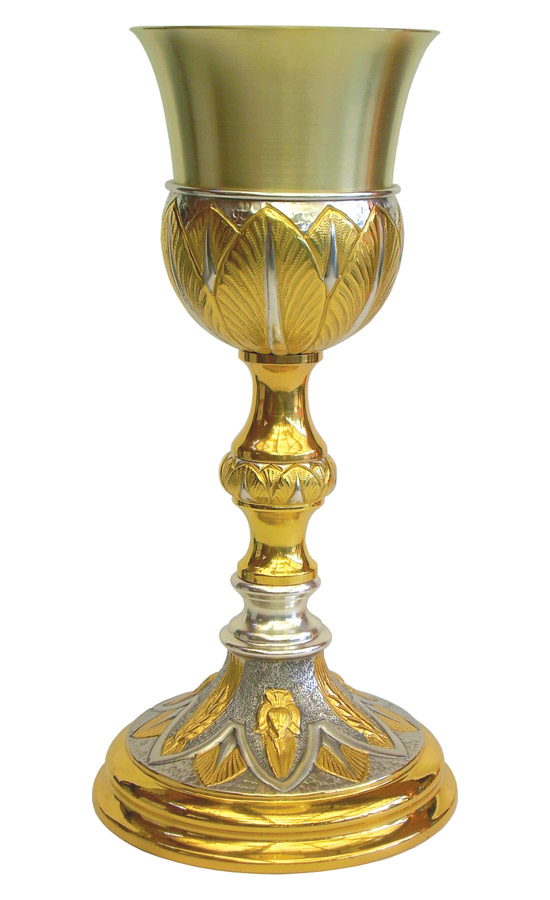 Calice de Messe pour Communion avec ornement de lis et épis | Chalices ...