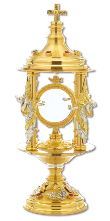 Ostensoir ambrosien pour cérémonie eucharistique catholique ...